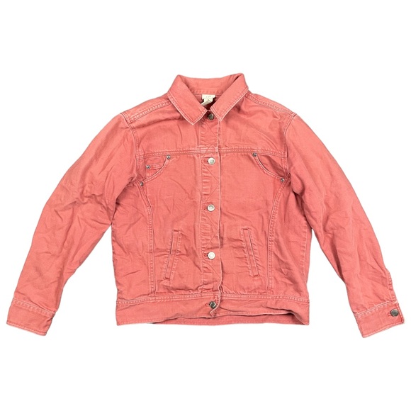 J. Jill | Jackets & Coats | J Jill Denim Jacket Womens St Tall Rust ...